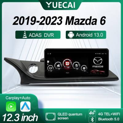 중국 12.3인치 안드로이드 자동차 헤드 유닛 마즈다 6 2019-2023 판매용