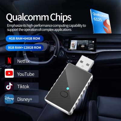 China Plug And Play Android Carplay Box with USB Type-A and USB Type-C Connectivity for Universal Fitment for sale