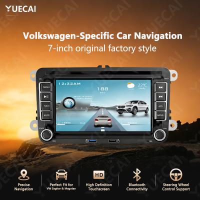 China 7 Inch Android 10 Cars Head Unit Equipped with 8 Core Processor GPS Navigation and Carplay Multimedia Player Designed for VW Automobiles for sale