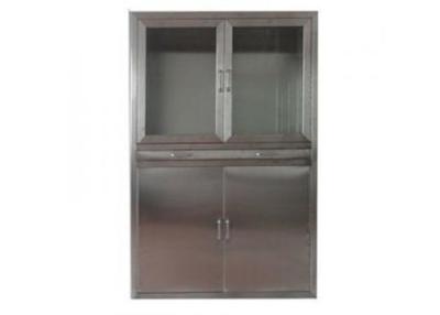 China Full Welding Lab Cabinet Medical Level SUS201 Silver Or Custom Color for sale