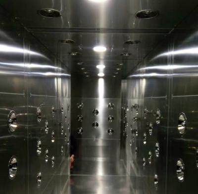 Z Type Clean Room Air Shower Tunnel Single Person With Both Side Blowing