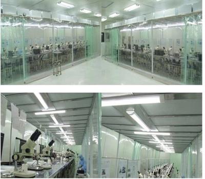 China High Humidity Cleanroom Laminar Flow Booth With  PVC Film Wall for sale