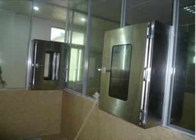 中国 安全で安全な材料の転送のための磨いたステンレスステールパスボックス 販売のため