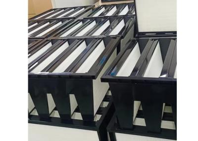 China W Shape V-Bank Type HEPA Filters Plastic Medium Industrial Micro Air Filter for sale
