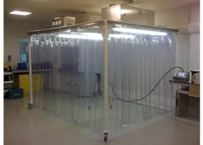 China Power Coated Steel PC Controlled Softwall Clean Booth For Material Testing for sale