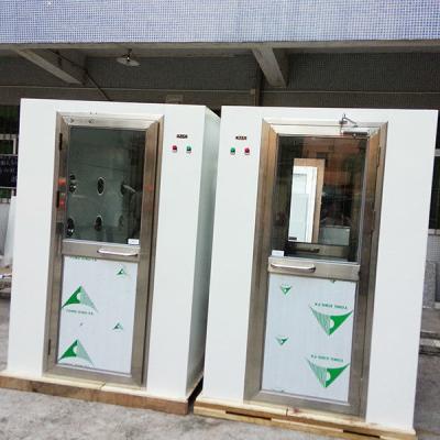 중국 비상 정지 버튼이 있는 용량 스테인리스 스틸 에어 샤워 1-2인용 50Hz/60Hz 주파수 판매용