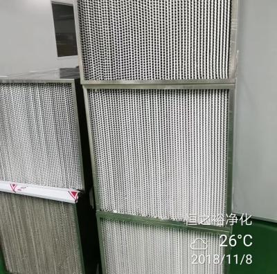 China Aluminum Frame CleanRoom Mini-plated HEPA Filter for Pharmaceutical Industry for sale