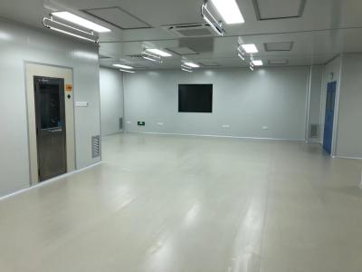 China PVC Anti static Floor Clean Room Freestanding Installation Grey White Sandwich Panel Modular Cleanroom Solution for sale
