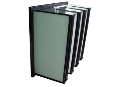 China High Performance 2 Pack V Cell Compact Air Filter MERV13 For Clean Room for sale