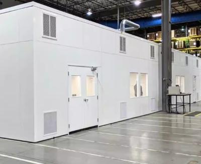 China 50mm Sandwich Panel Modular Cleanroom with ISO5 ISO6 ISO7 ISO8 Purification for Industrial Use for sale