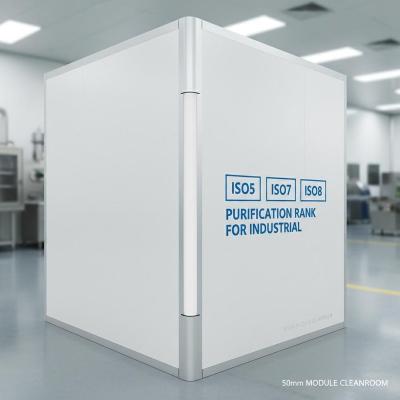 China Modular Cleanroom Laminar Flow Booth with Customized Size HEPA Filter And Prefilter Free Standing Or Wall Mounted for sale