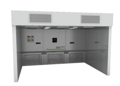 Cina Cabina d'erogazione di filtrazione in tre tappe con velocità dell'aria regolabile in vendita