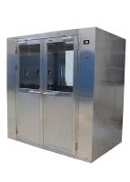 China Electronic Interlock Double Door Cargo Air Shower With Two Side Blowing for sale