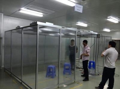 중국 스테인리스 304 구조 ISO7를 가진 수직 Lamianr 교류 부스 판매용