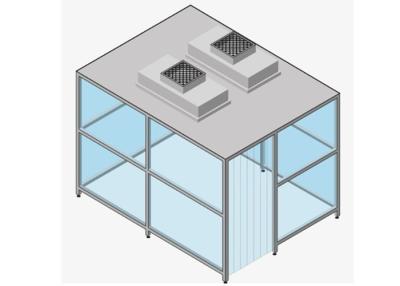 China Laboratory Softwall Clean Room With HEPA Filters / Movable Clean Booth for sale