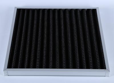 China High Efficiency G4 V Bank Z-line Panel Air Filter , Activated Carbon Media for sale