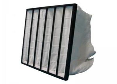 China White Pocket Air Filter Plastic Frame With Non Woven Fabrics for sale