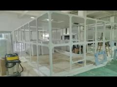 ISO6 pvc-Schone Cabine van Softwall van de Gordijn de Laminaire Stroom met Mini - Plooienhepa Filter