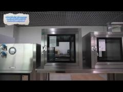 OEM SS 201 소프트웨어 컴퓨터 맞물리는 문을 가진 동적인 청정실 통행 상자