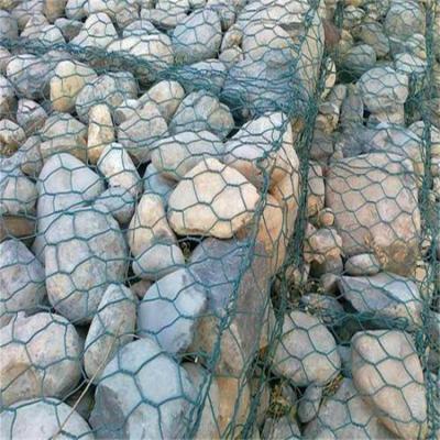 China 80 X 100 Mm Crimped Gabion Fence System / Woven Gabion Baskets for sale