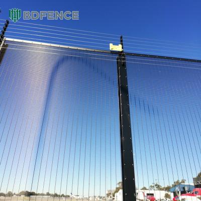 China Galvanized Clearvu High Security 358 Anti Climb Fence Plastic Coated Metal Prison Mesh Clear Vu View Fence No Climb for sale