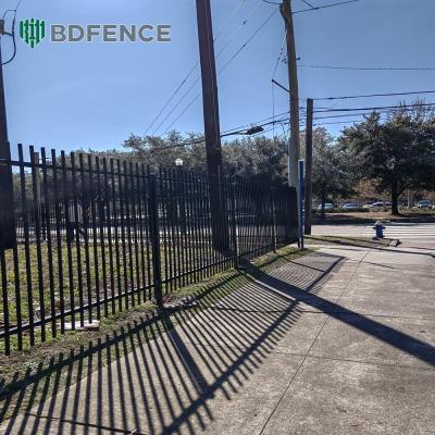 Coastal Tubular Steel Fence Humidity Resistant