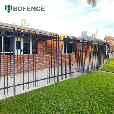 China Wheelchair Accessible Tubular Steel Fence Inclusive Design for sale