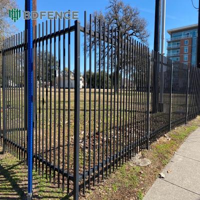China Wholesale Customized Powder Coated Black Tubular Aluminum Fence Panels for Farm Use for sale