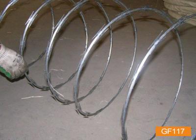 China BTO-22 Galvanized Razor Wire Coils Concertina Barbed Wire for sale