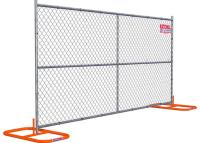 China Hot Dip Galvanized Chain Link Temp Construction Fence for sale