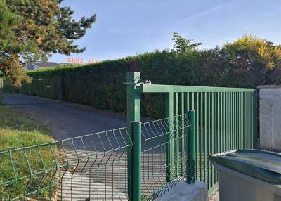 Cina La polvere ha ricoperto il recinto Gate del giardino del metallo dei portelli scorrevoli in vendita