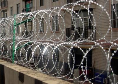 China HGMT 900mm Coil Razor Blade Fencing Wire For Protection for sale