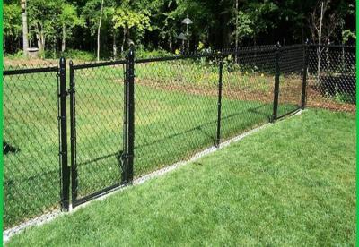 Cina l'anti polvere di corrosione ha ricoperto il recinto Gate del collegamento a catena da 8 Ft in vendita