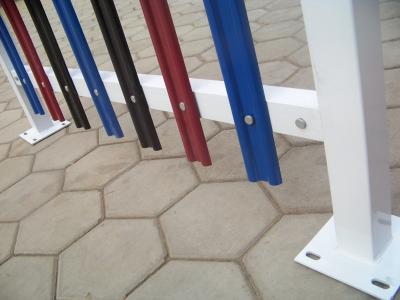 Cina Spolverizzi la recinzione d'acciaio della palizzata di larghezza rivestita di Q235 2750mm in vendita