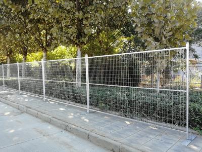 China 4mm Hot Dipped Galvanized Wire Australia Temporary Fence 2.1m Height Easy To Move for sale