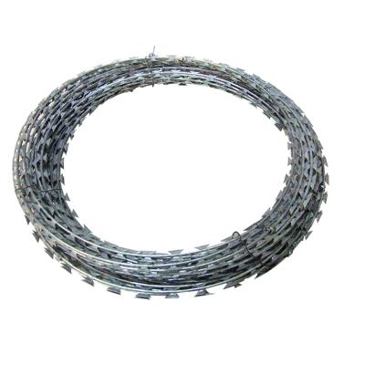 China Anti Climb 2m Height Galvanized Razor Wire Barbed Wire for sale