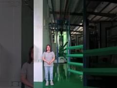 Sleek Tubular Steel Fence  post powder coated