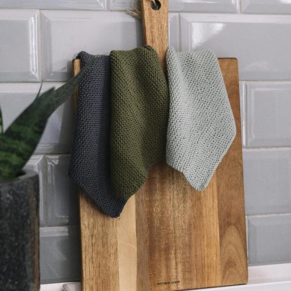 Quality Y-F Crochet Handmade Knit Dishcloths Modern Kitchen Gifts Knitted Cotton Dish Dishcloth for sale