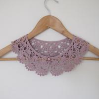 Quality Y-F Custom Crochet Necklace 100% Cotton Lace Neckpiece in Vintage Retro Style for sale