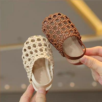 China Y-Z Casual Bohemian Style Baby Flat Slippers Comfortable Roman Home Decor Sandals for Children 1-2 Years for sale