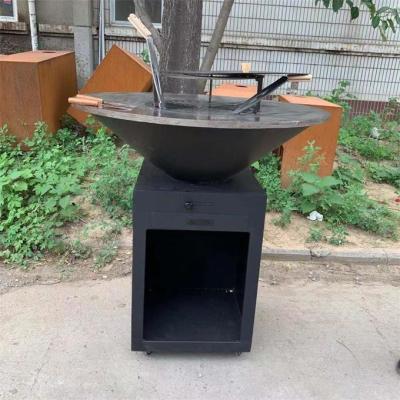 Cina Fuoco d'acciaio Pit Barbecue Grill di Corten del metallo della Tabella all'aperto bruciante di legno del BARBECUE in vendita