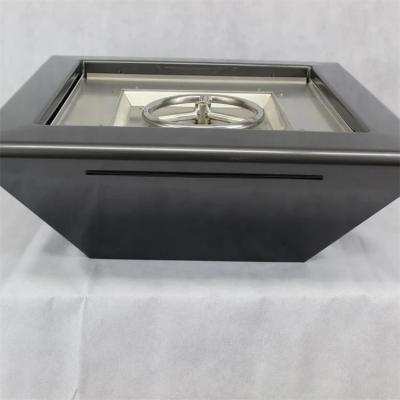 China 600mm Decorative Square Pool Gas Fire Water Fountain For Swimming Pool for sale