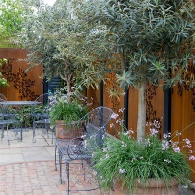 Cina Il laser ha tagliato la segretezza dell'acciaio di Corten di progettazione della deriva scherma il recinto Panels For Garden in vendita