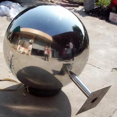 China OEM Outside Large Contemporary Ball Shape Metal Ball Garden Art Sculpture for sale