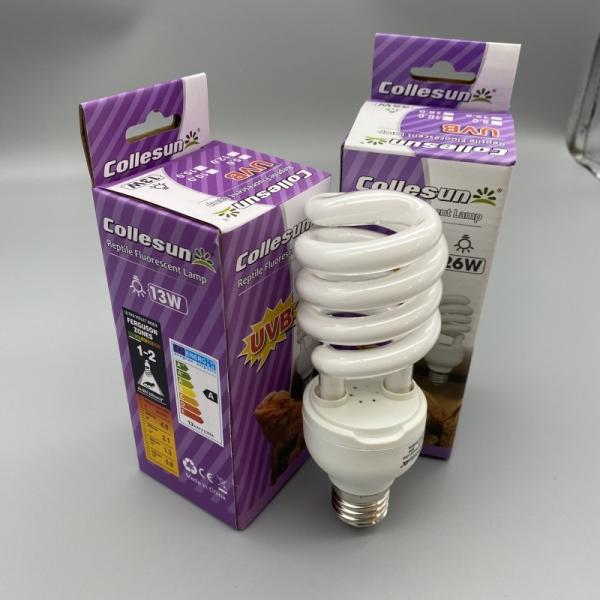 Quality CFL Uva Uvb Bulb For Bearded Dragons 10.0 26Watt Reptile Light Bulbs for sale