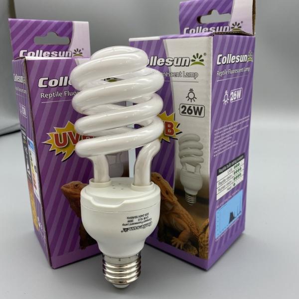 Quality CFL Uva Uvb Bulb For Bearded Dragons 10.0 26Watt Reptile Light Bulbs for sale