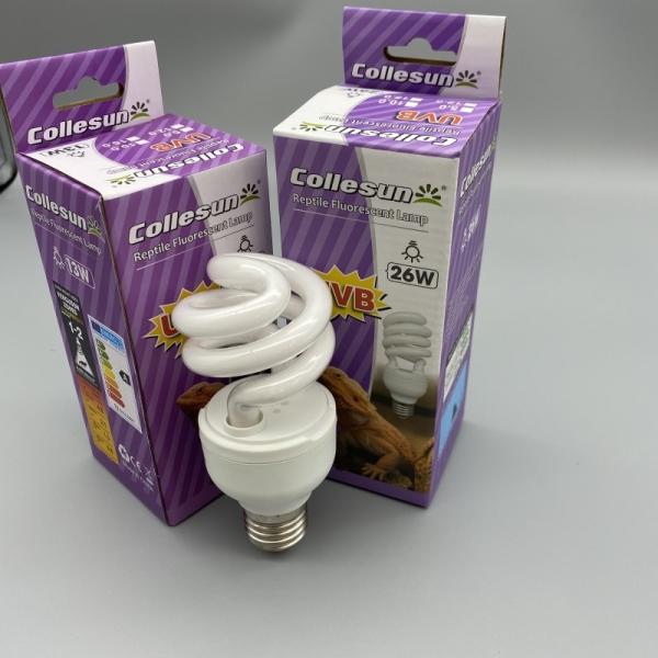 Quality Desert And Tropical Reptiles 5.0 UVA UVB Combination Bulb White for sale