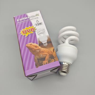 China E27 13W/26W CFL UVB Light 10.0 UVA And UVB Bulb For Bearded Dragons for sale