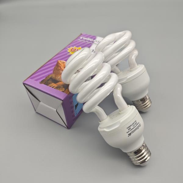Quality E27 13W/26W CFL UVB Light 10.0 UVA And UVB Bulb For Bearded Dragons for sale