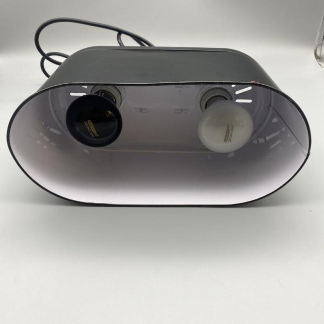 Double Reptile Lamp Fixture close-up of switches